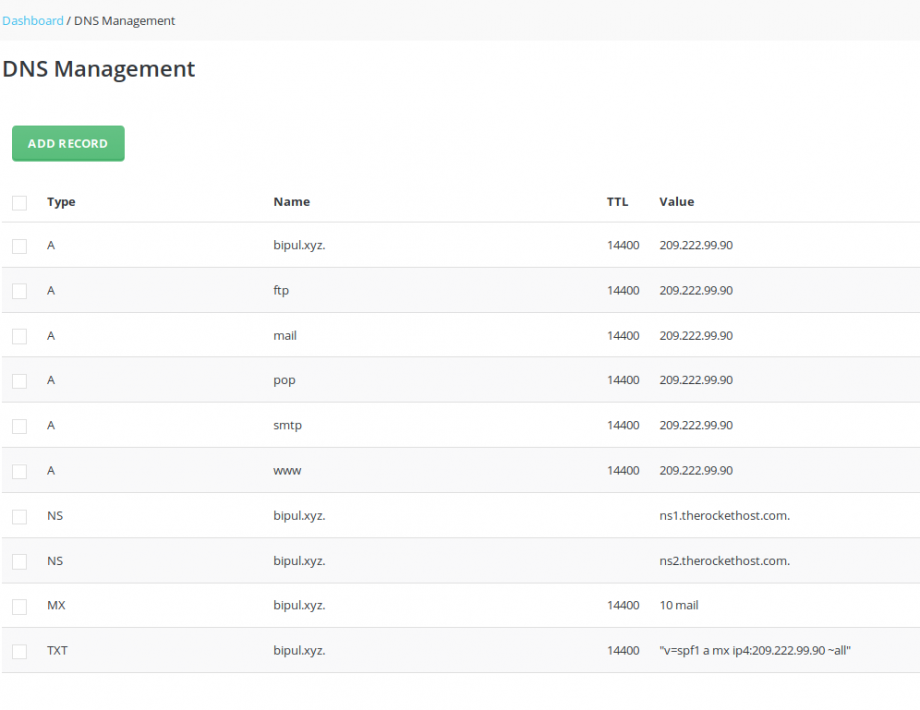 How to use DNS Management in DirectAdmin – HostMight Support