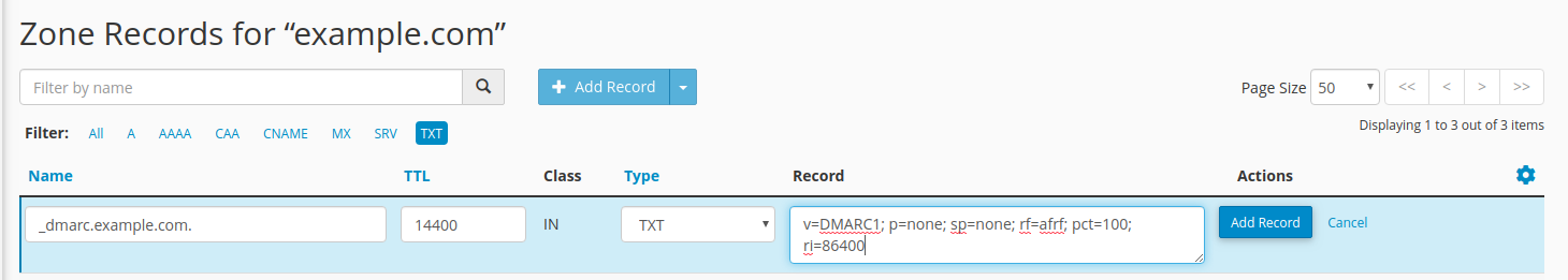 How to Add DMARC record in cPanel – HostMight Support