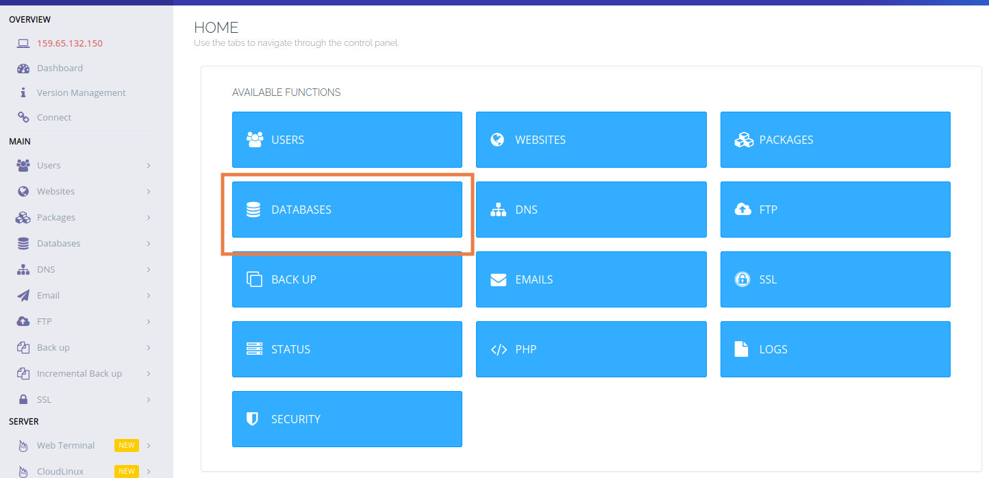 How to Login with phpMyAdmin – CyberPanel – HostMight Support